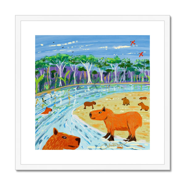 Amazon Rainforest Capybara Procreate Art by John Dyer - John Dyer Gallery