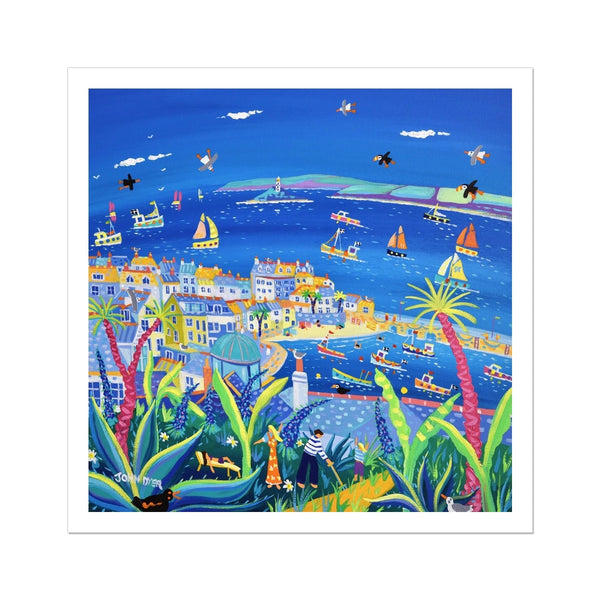 Enjoying the Garden, Barnoon Terrace, St Ives | John Dyer Gallery