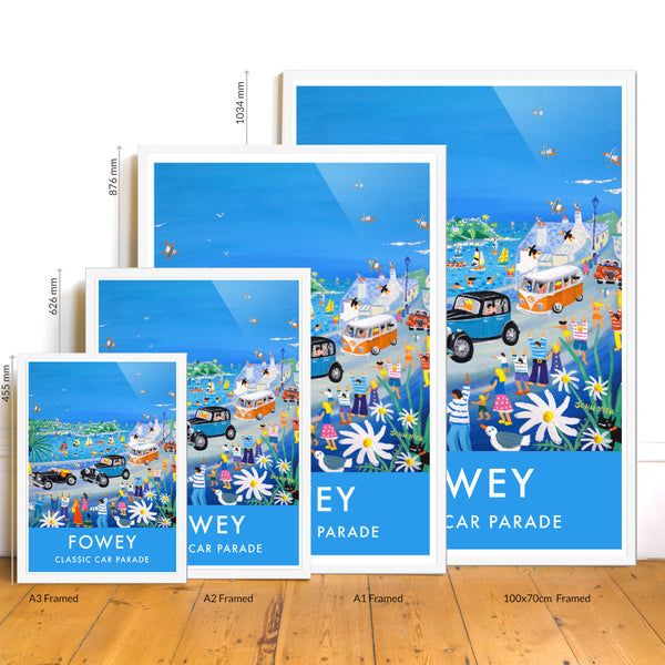 Fowey Classic Car Parade | Art Poster | John Dyer Gallery