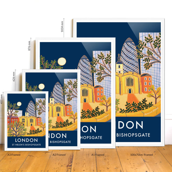 Gherkin & Bishopsgate | London Print | John Dyer Gallery