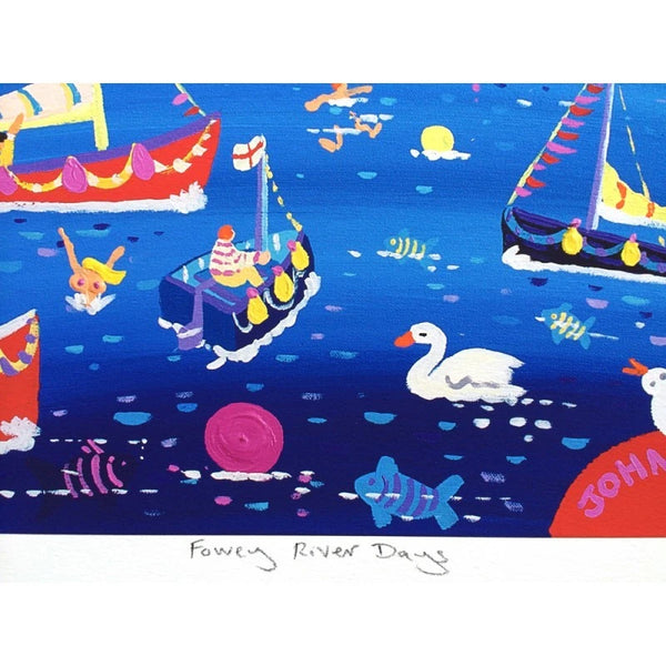 Fowey River Days. Limited Edition Print of Fowey by John Dyer - John ...