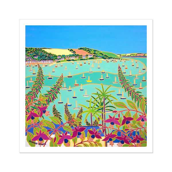 View through Summer Flowers to Trefusis Point by Joanne Short - John ...