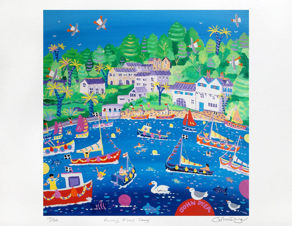 Fowey River Days. Limited Edition Print of Fowey by John Dyer - John ...