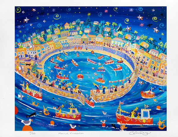 Musical Mousehole. Limited Print of Mousehole Harbour by John Dyer ...